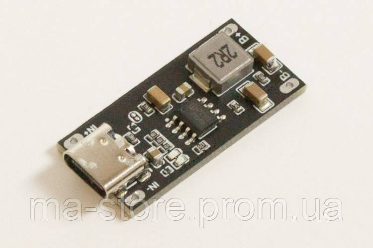 Імпульсний зарядний модуль для Li-Ion 1S; Type-C на IP2312, до 3A (ID ...