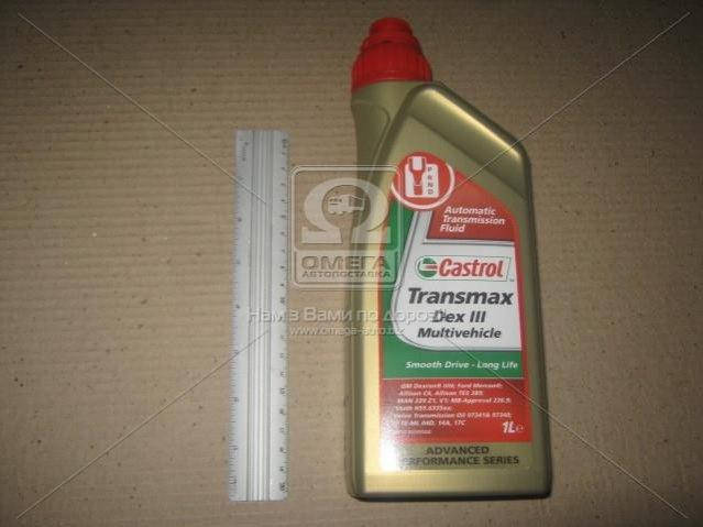 Купить Масло трансмисс. TRANSMAX ATF DX III MULTIVEHICLE, 1л. CASTROL ...