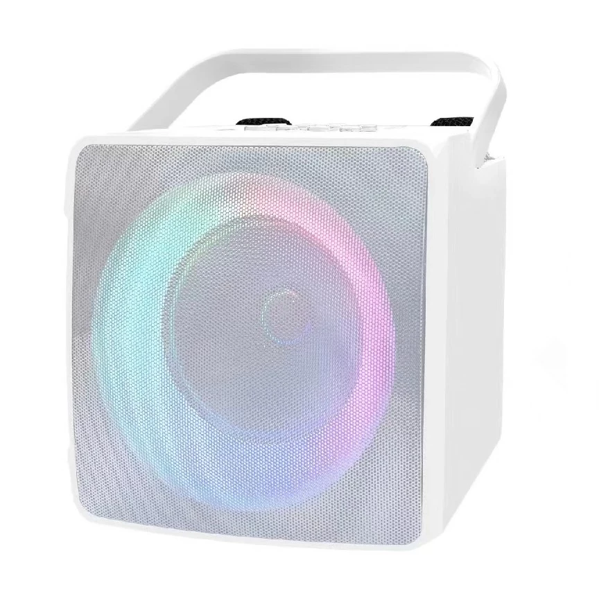 Купить Караоке система SDRD SD-508 на два микрофона с колонкой и RGB ...