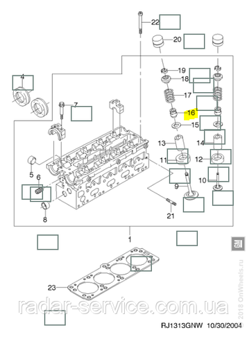 Купить Сальник клапана 1.8-2.0-2.4mpi GM, 90410741, цена 42.47 ₴ — Prom ...