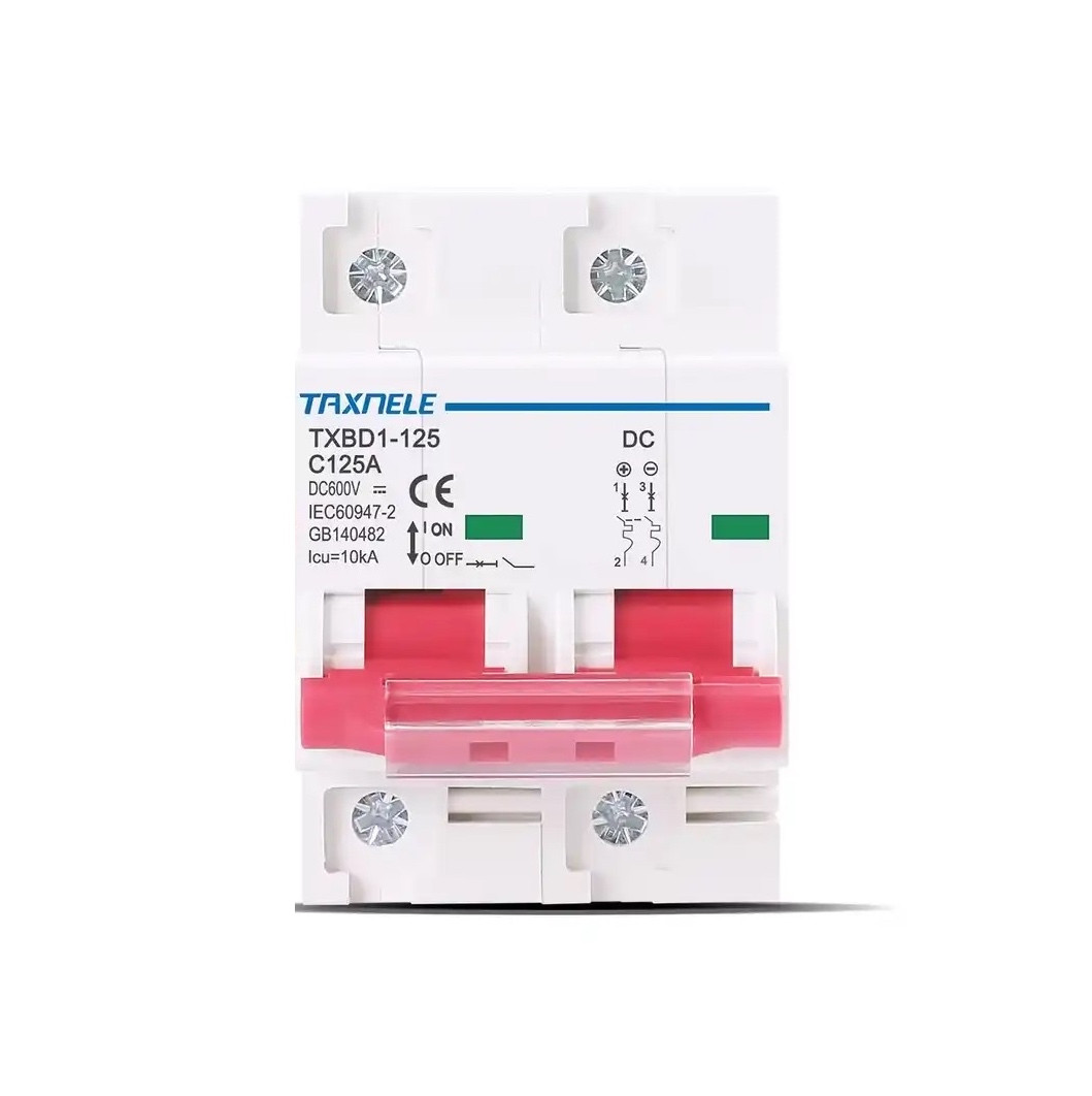 Автомат постоянного тока TAXNELE TXBD1-125 2P 125А DC до 600V для ...