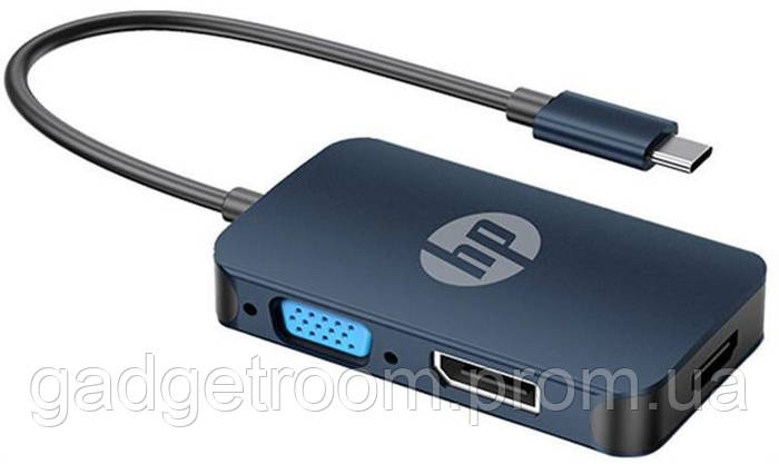 Переходник HP USB Type-C-HDMI VGA DP DHC-CT200 GR, код: 6705401, цена ...