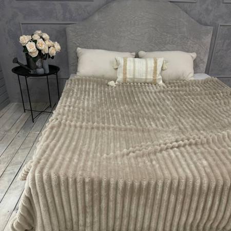 Плед шарпей Cappone, бежево-сірий, цена 923 грн — Prom.ua (ID#1784856343)