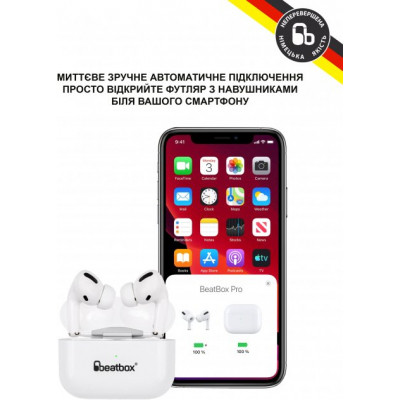 Купить Наушники BeatBox PODS PRO 1 Wireless Charging White (bbppro1wcw ...