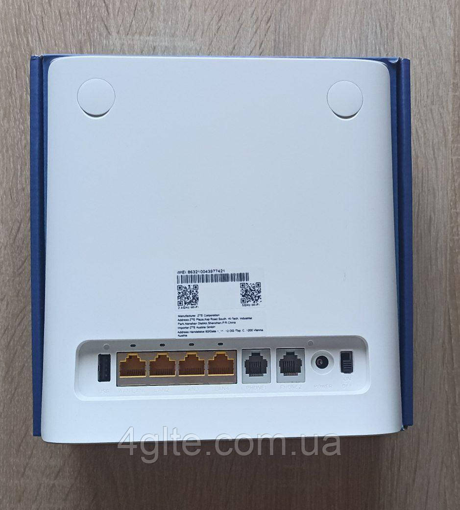 4G WiFi роутер ZTE MF286R с двумя антеннами 8dBi (Cat.6, 2,4\5 ГГц, 4 ...