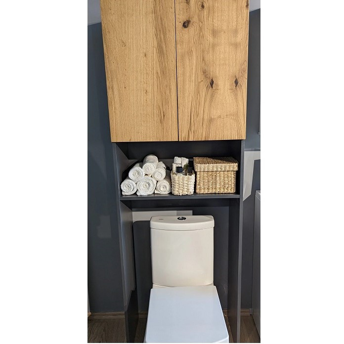 Купить Пенал над стиральной машиной Дуб 650х300х1900 Fancy Marble Bruny ...