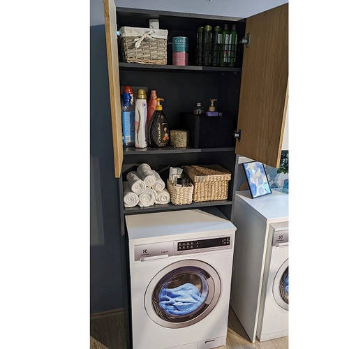 Купить Пенал над стиральной машиной Дуб 650х300х1900 Fancy Marble Bruny ...