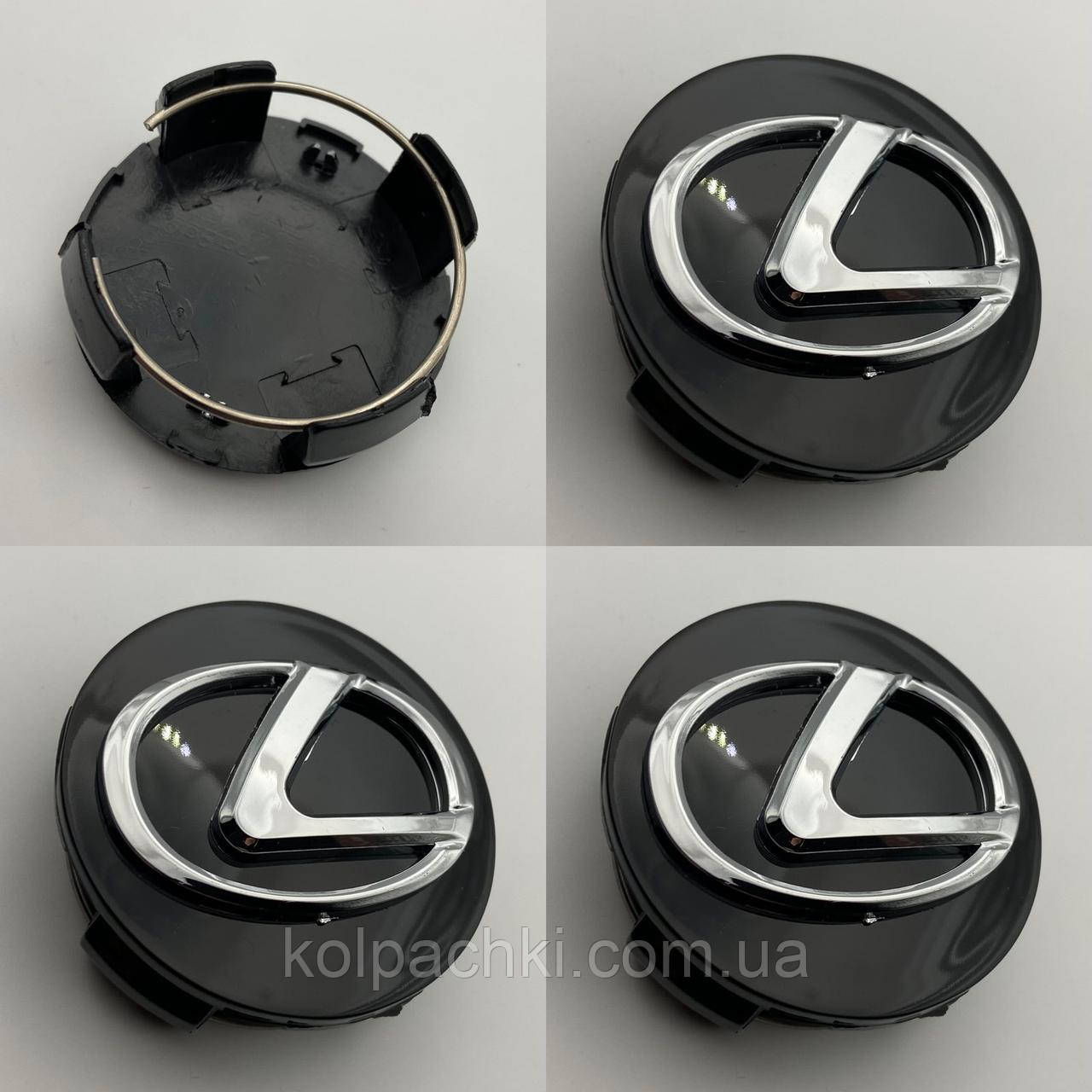 Ковпачки на диски Lexus 4260330590 чорні 62 мм 56 мм заглушки в диски ...