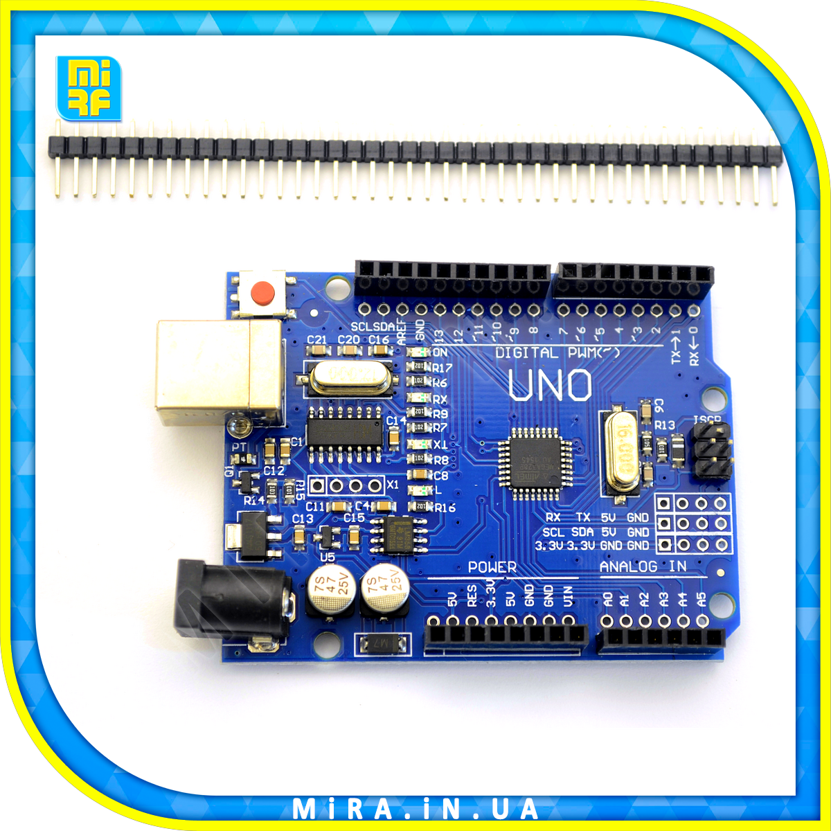 Купити Мікроконтролер Arduino UNO R3, ціна 264 ₴ - Prom.ua (ID# 1734251467)