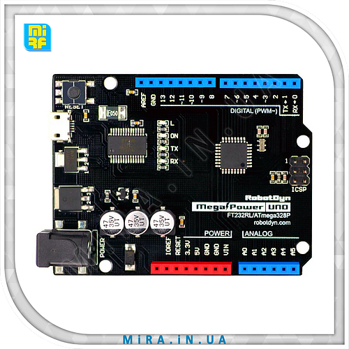 Купить Микроконтроллер Arduino UNO R3 MegaPower RobotDyn, цена 512 грн ...