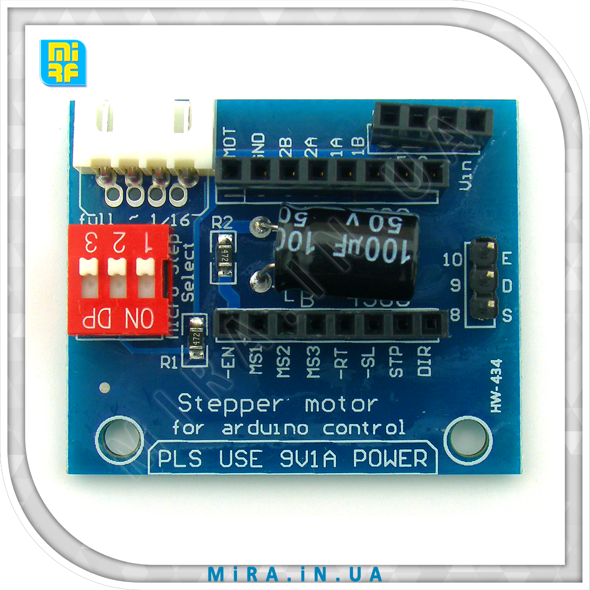 Купить Модуль адаптер HW434 драйвера шагового двигателя DRV8825, A4988 ...