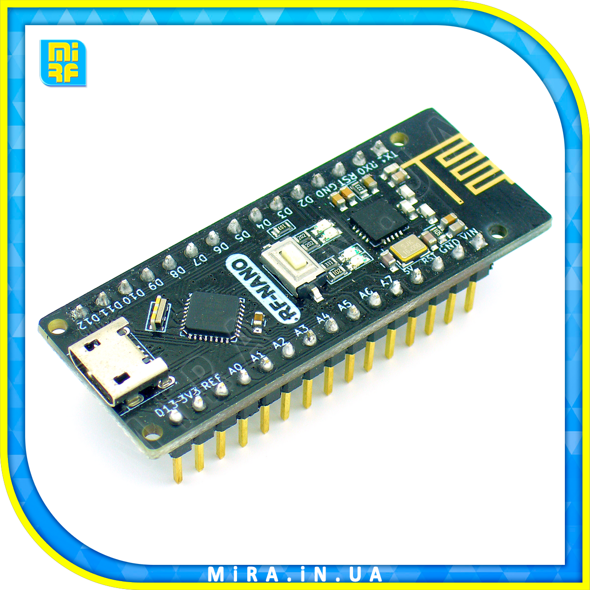 Мікроконтролер Arduino Nano 3 0 Atmega328 Ch340 Microusb з Nrf24l01 2
