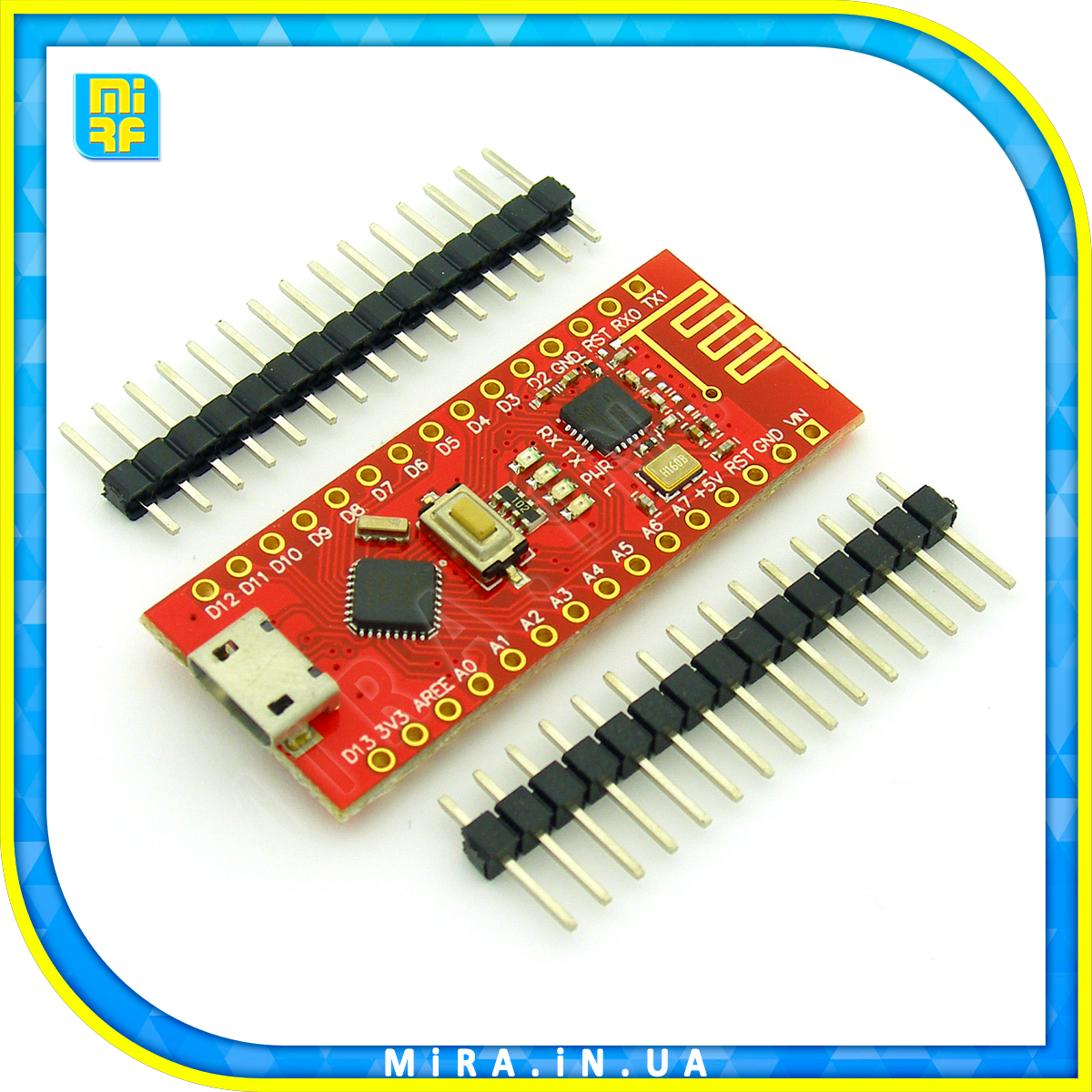Мікроконтролер Arduino Nano 3.0 ATMega328 CH340 microUSB з NRF24l01 2 ...