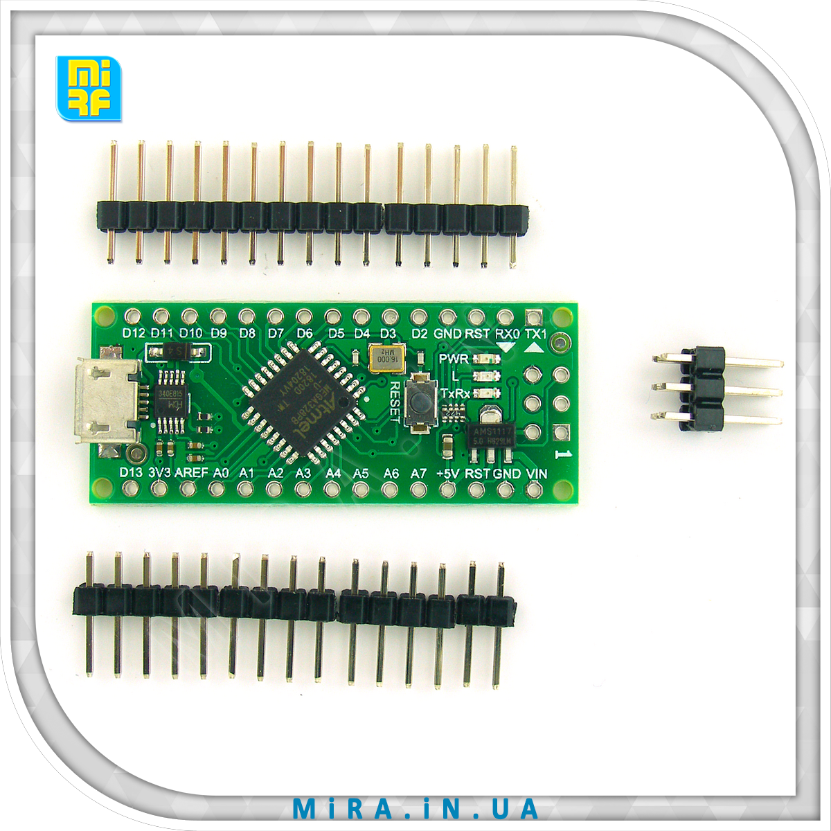 Купити Мікроконтролер Arduino Nano 3.0 ATMega328 CH340 microUSB, ціна ...