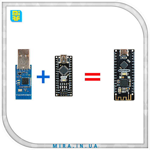 Микроконтроллер Arduino BLE-Nano ATMega328 CH340 microUSB с Bluetooth ...