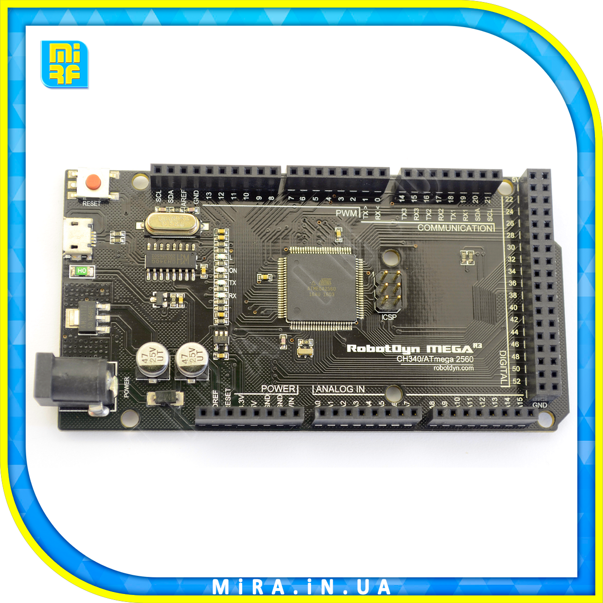 Мікроконтролер Arduino Mega 2560 R3 Robotdyn продаж ціна у Одесі