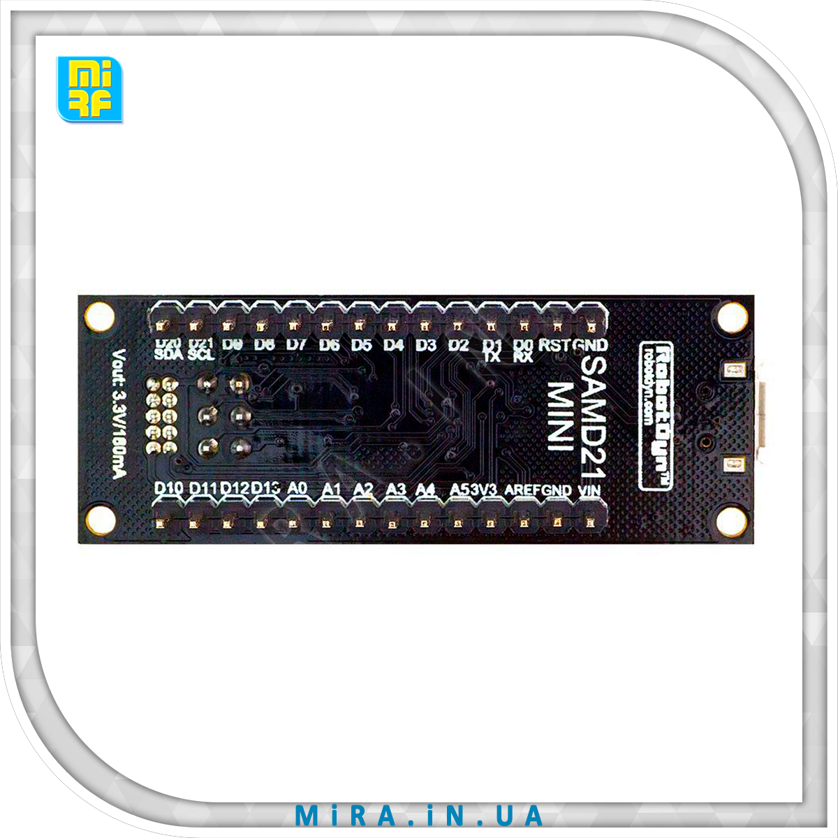 Мікроконтролер Arduino SAMD21 M0-Mini, чіп 32bit ARM Cortex M0 core RobotDyn Ніжки розпаяні (ID ...
