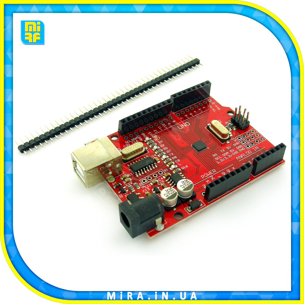 Мікроконтролер Arduino UNO R3 Red 2018 (ID#1734252045), ціна: 303 ...