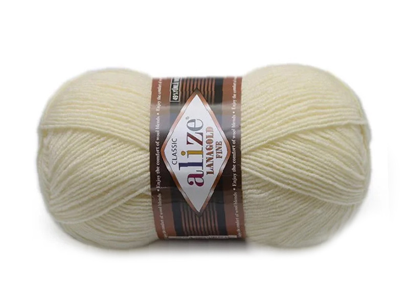 Alize LanaGold Fine, крем №01 - купити інтернет-магазин України. Опт і ...