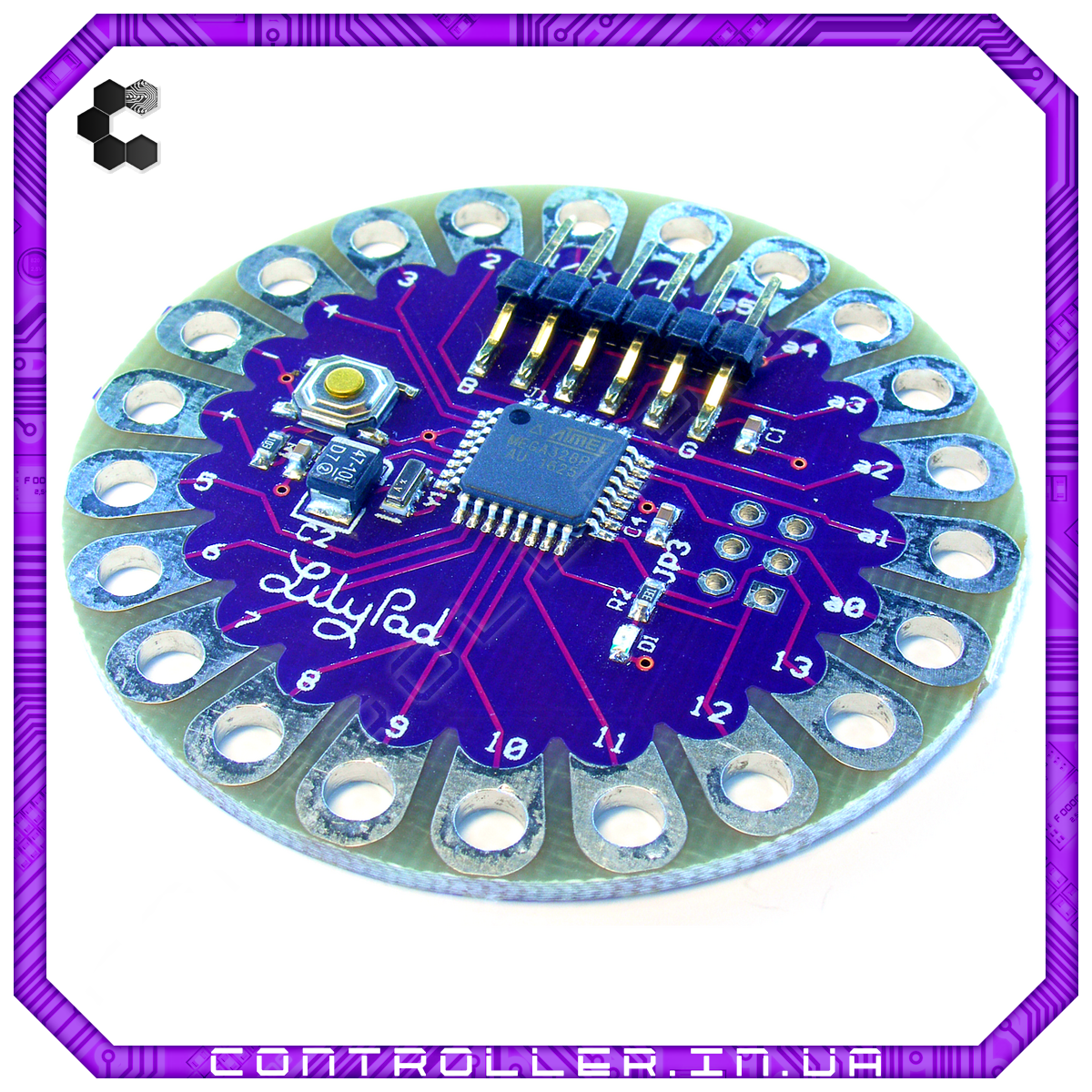 Микроконтроллер Arduino LilyPad ATMega328P — Купить Недорого на Bigl.ua ...