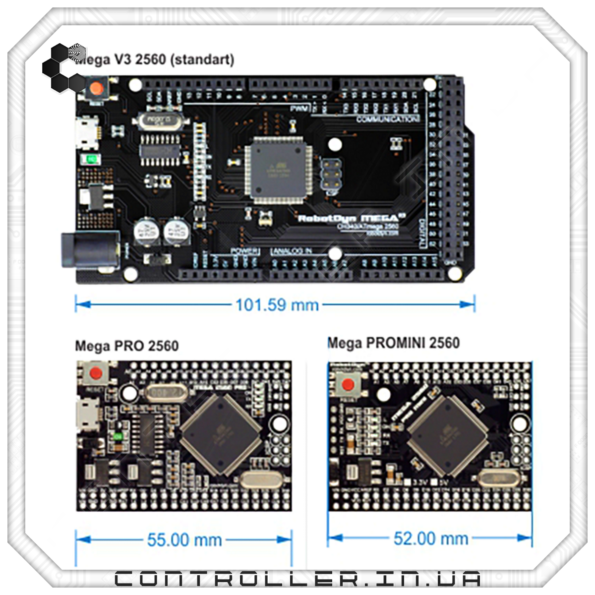 Микроконтроллер Arduino Mega 2560 PRO MINI RobotDyn (ID#570015489 ...