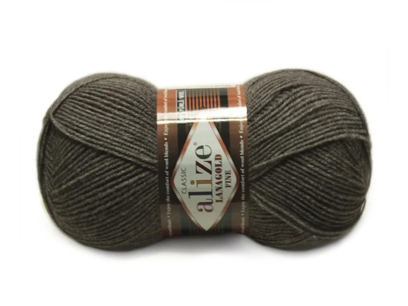 Alize LanaGold Fine, коричневий меланж №240 - купити інтернет-магазин ...