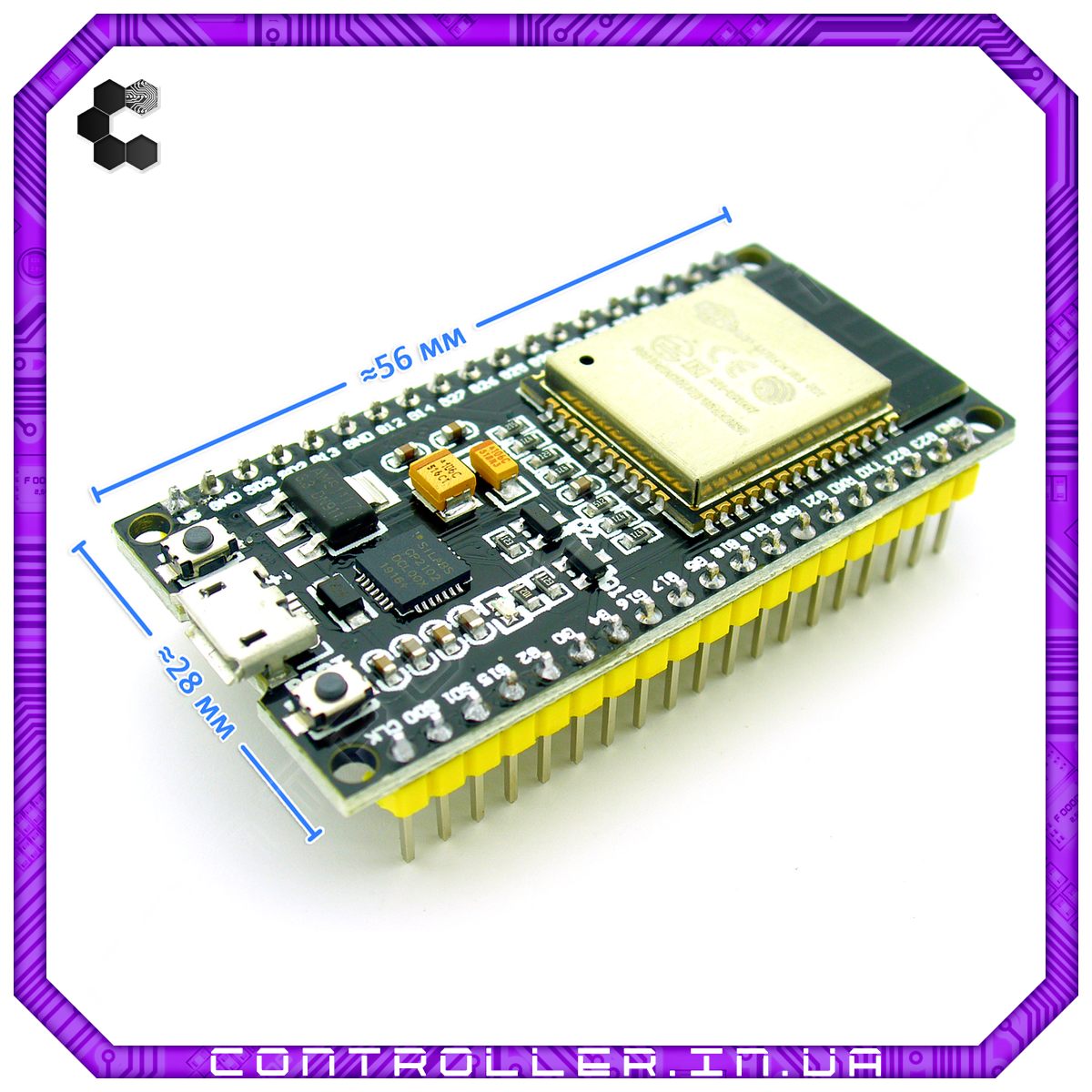 Купить Модуль ESP32 WROOM DevKit v1 38 Pin