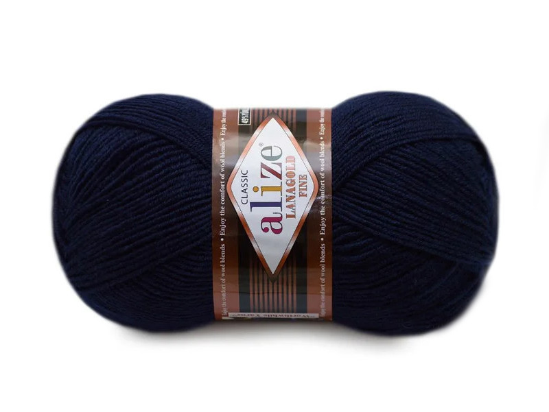 Alize LanaGold Fine, темно-синій №58 - купити інтернет-магазин України ...
