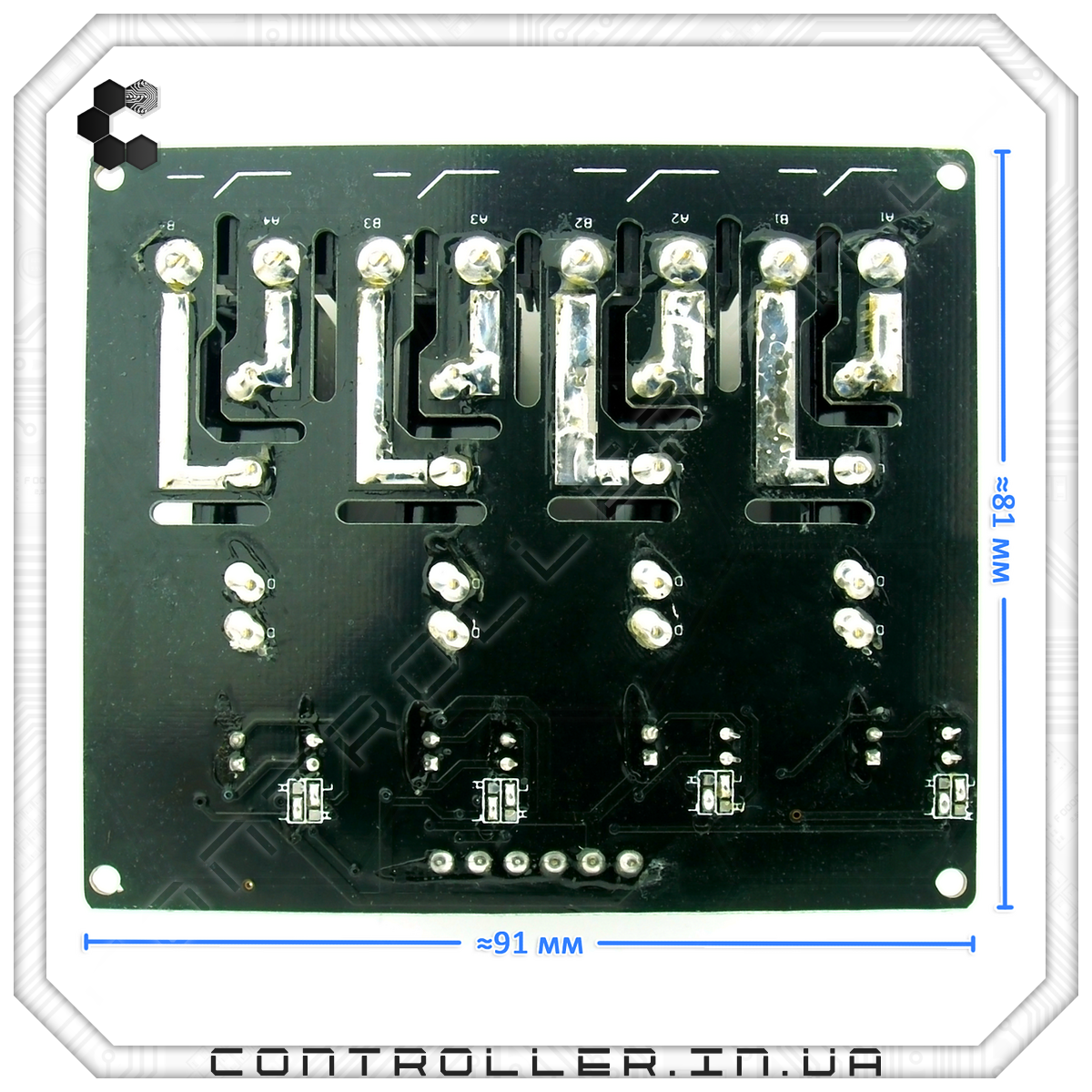 Купити Модуль чотириканальний твердотільний реле SSR-D3808HK, тригер ...