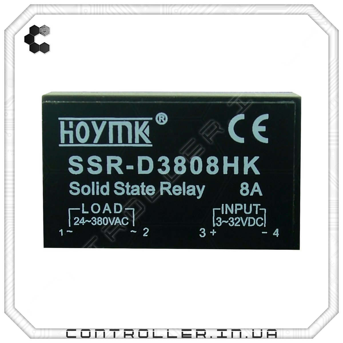 Купити Модуль чотириканальний твердотільний реле SSR-D3808HK, тригер ...