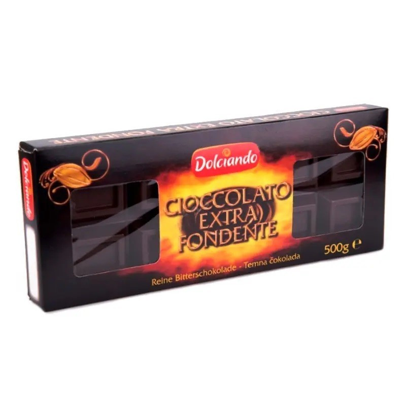 Шоколад Dolciando, Cioccolato Extra Fondente, 50% какао, 500 г. (ID ...
