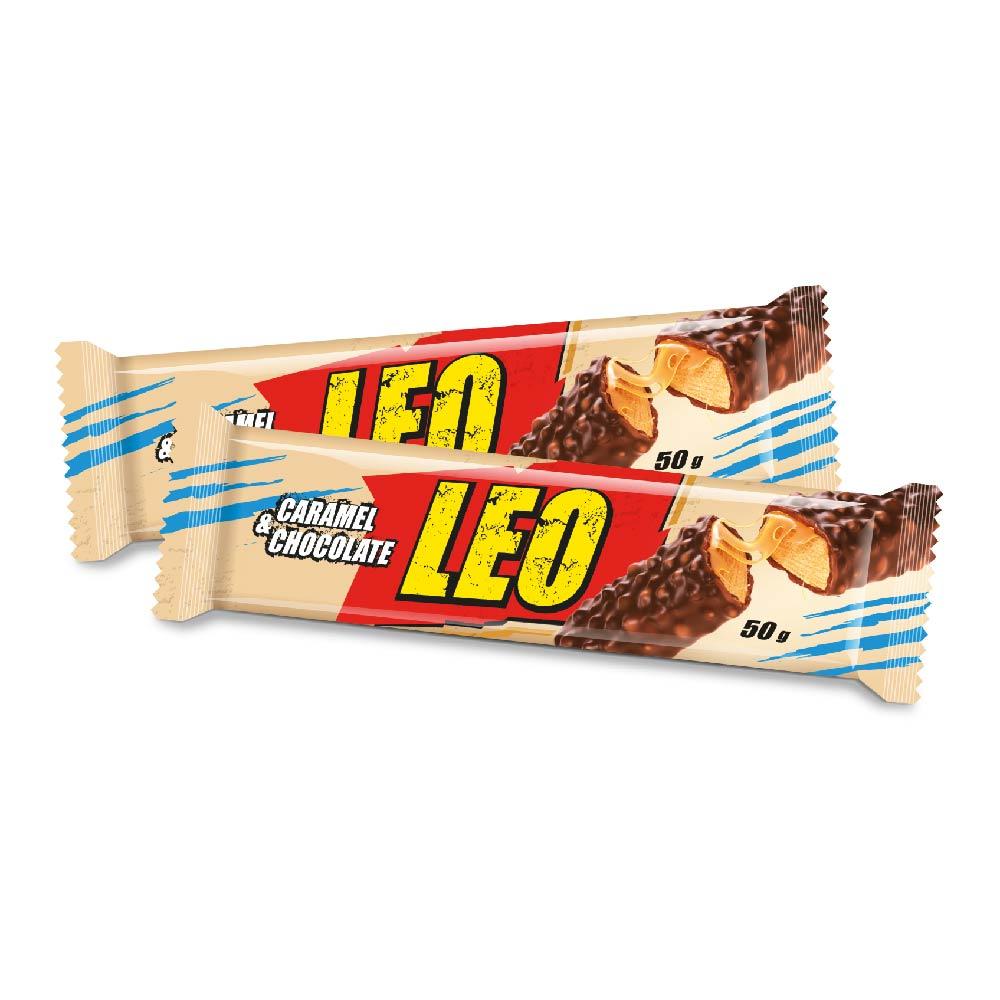 Купити Батончики LEO BAR 50g Caramel Chocolate Карамель Шоколад, ціна ...