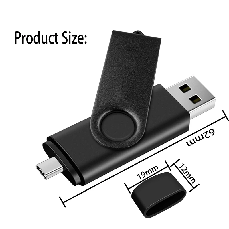 Купить Флешка USB 128 ГБ - USB Flash 128 GB Двухсторонняя флешка USB ...