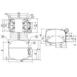 Купити Компрессор для холодильника SECOP (DANFOSS) SC10MLX (з пусковим ...