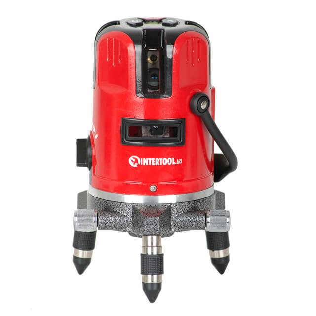 Купити Рівень лазерний проф., 5 лазерних головок, звукова індикація INTERTOOL MT-3011, ціна 2499 ...