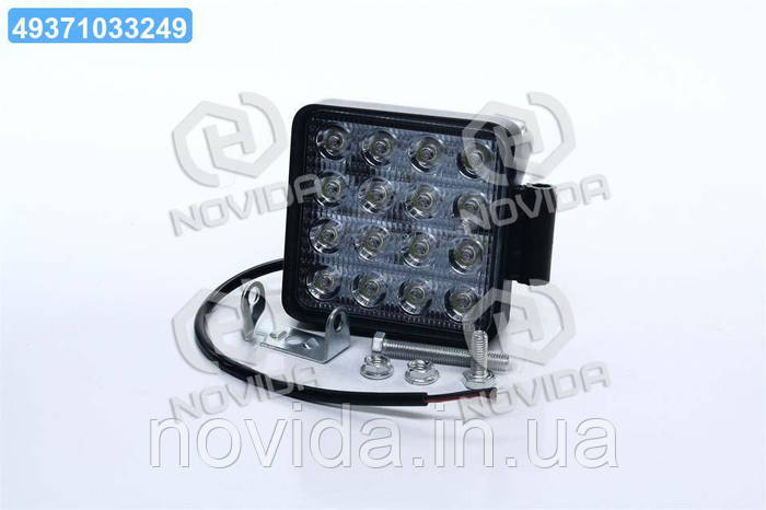 Фара LED прямоугольная 48W, 16 ламп, 110*164мм, узкий луч DK B2-48W-A SL (ID#1786516235), цена ...