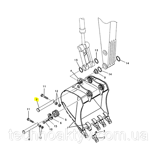 Палець ковша Volvo Екскаватор (14509017) (ID#1786634529), ціна: 14699 ...