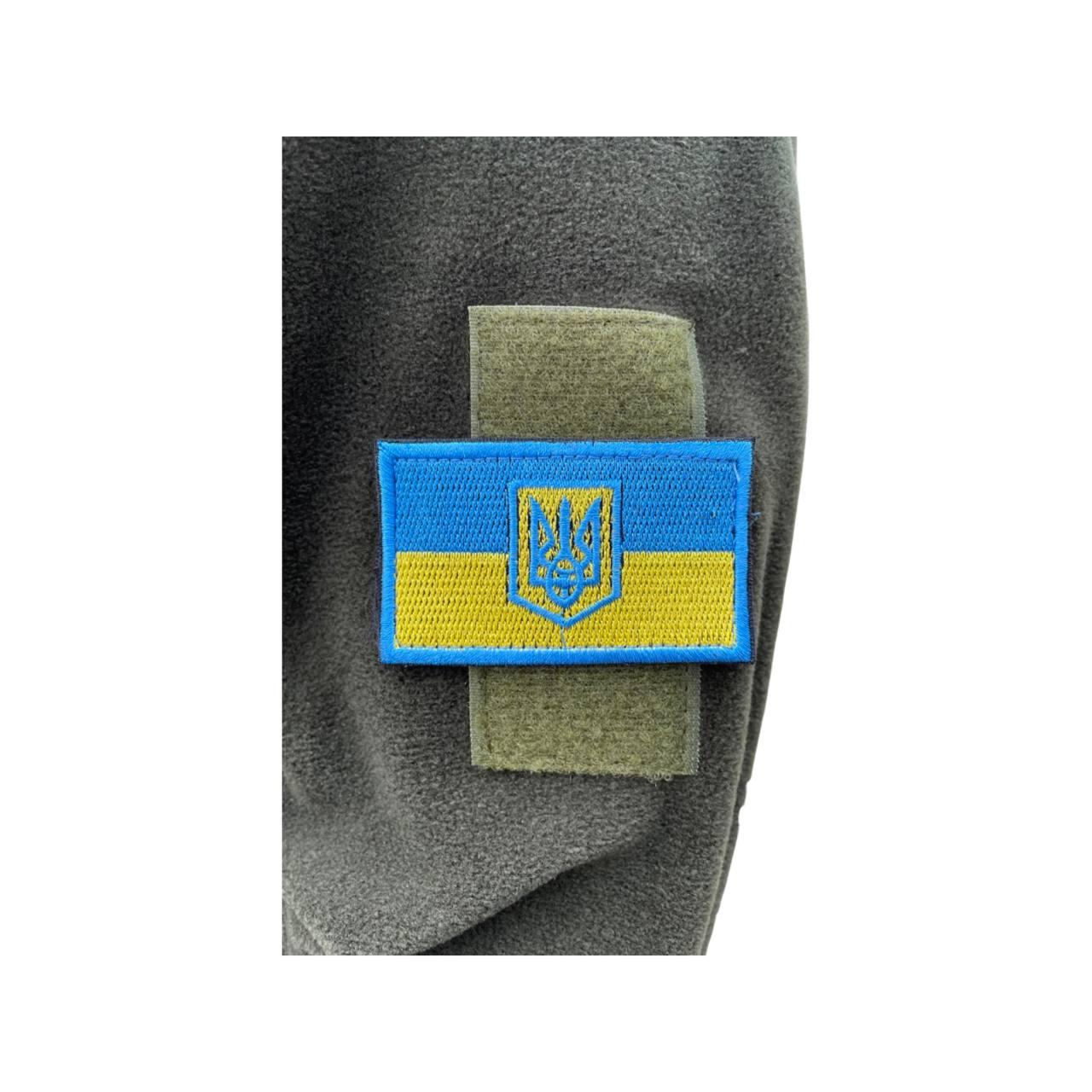 Купить Нашивка прапор України з гербом 6 5х4 Жовто блакитний 1 цена