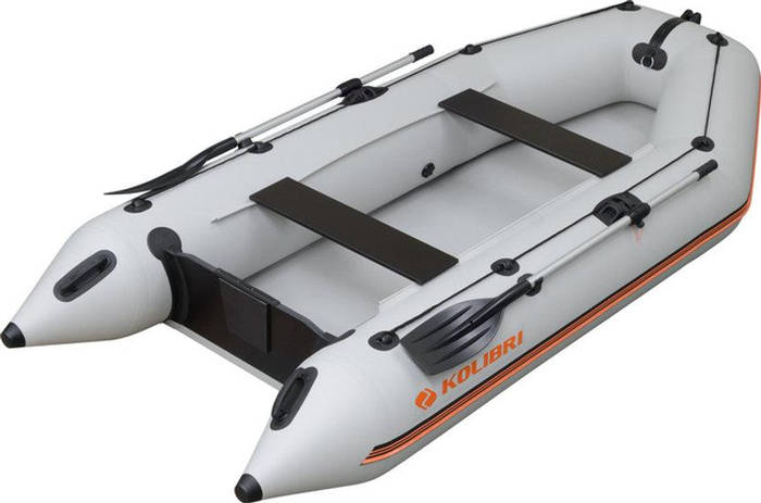 Надувная лодка пвх моторная Колибри KM 330 без настила четырехместная ...