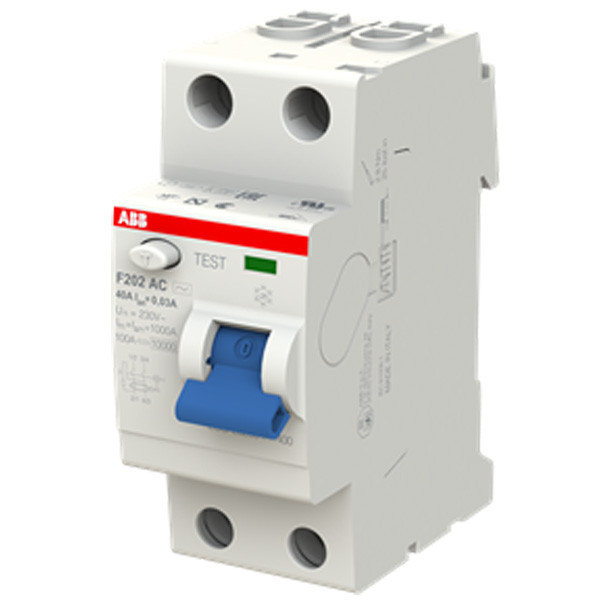 Купить Устройство защитного отключения (УЗО) 2-полюсное ABB FH202 AC-40 ...