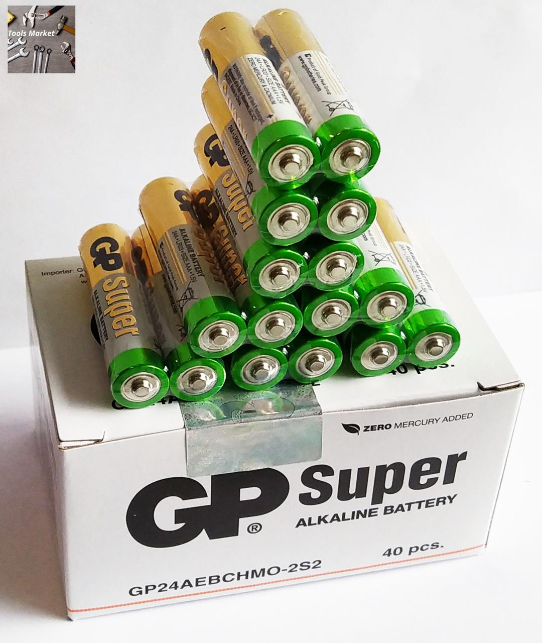 Купити Батарейка GP super alkaline battery лужні AAA LR3, ціна 13.95 ...