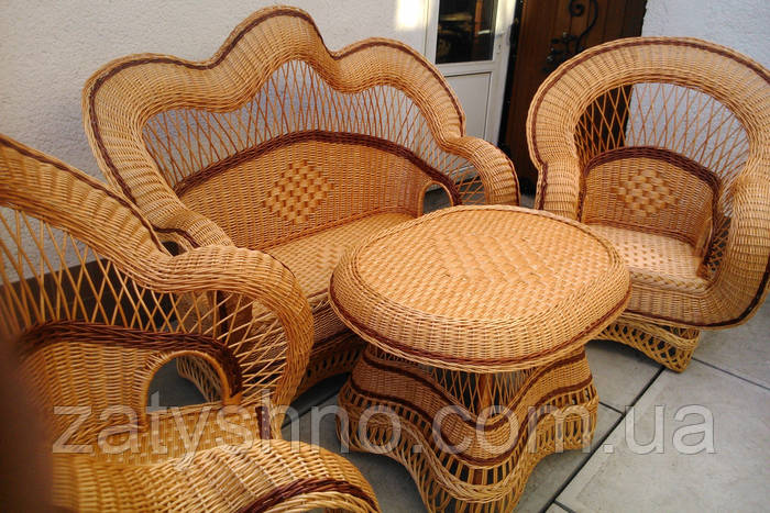 Плетеная мебель handmade для дачи и сада, цена 20250 грн — Prom.ua (ID ...