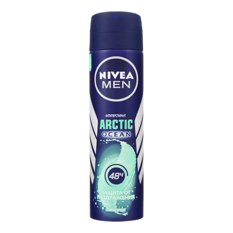 Дезодорант-антиперспірант Nivea Men Arctic Ocean з ароматом океанічної свіжості спрей 150 мл ...