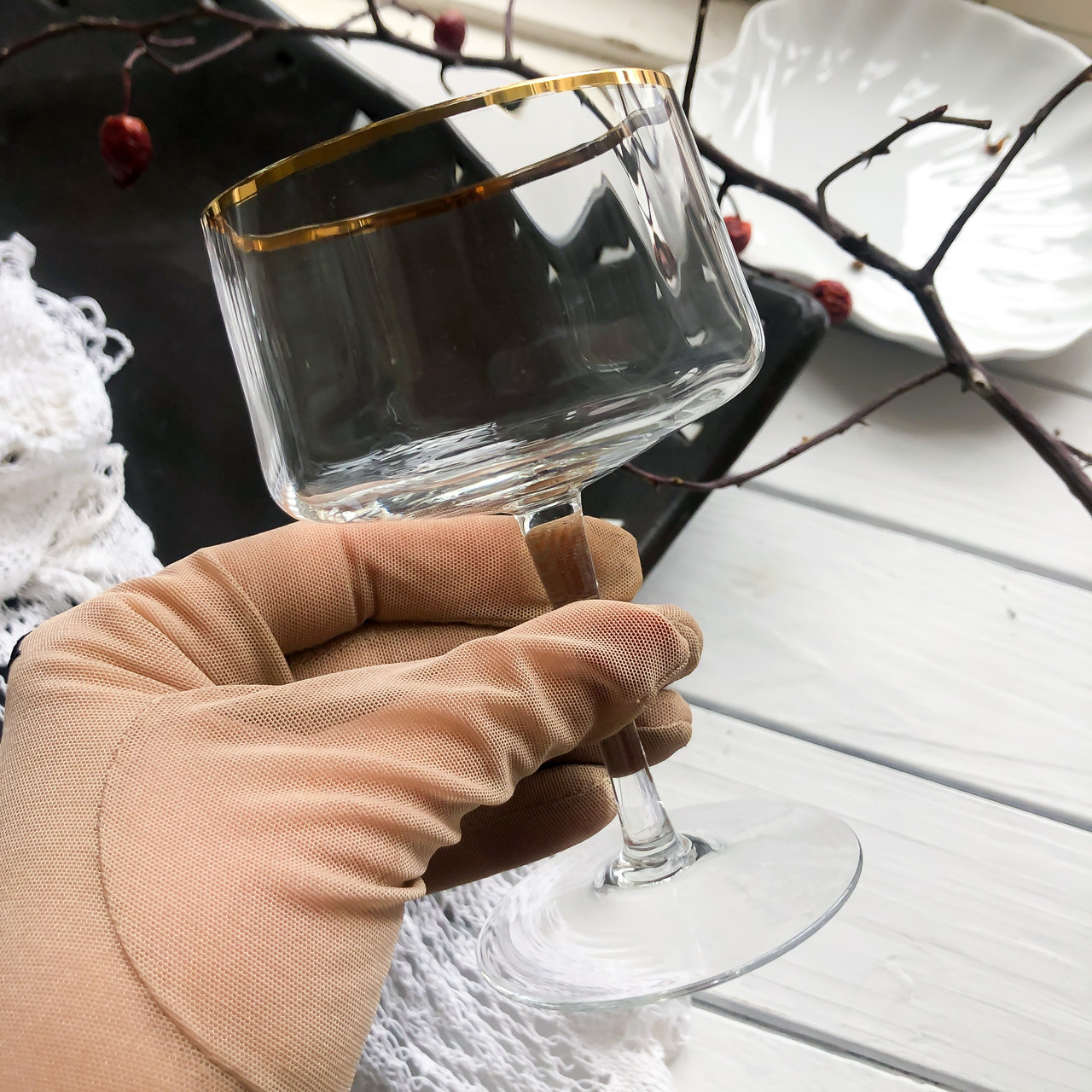 Купити Келихи для вина кришталь позолота вінтаж антикваріат німеччина бокали ціна 280 грн