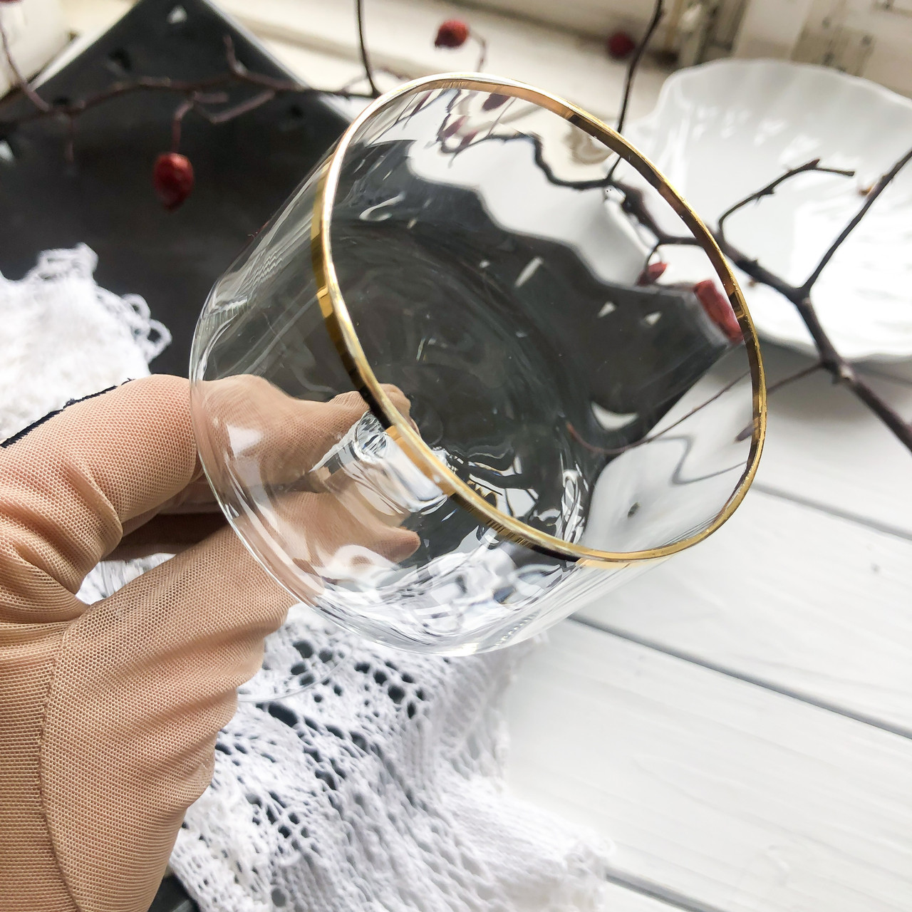 Купити Келихи для вина кришталь позолота вінтаж антикваріат німеччина