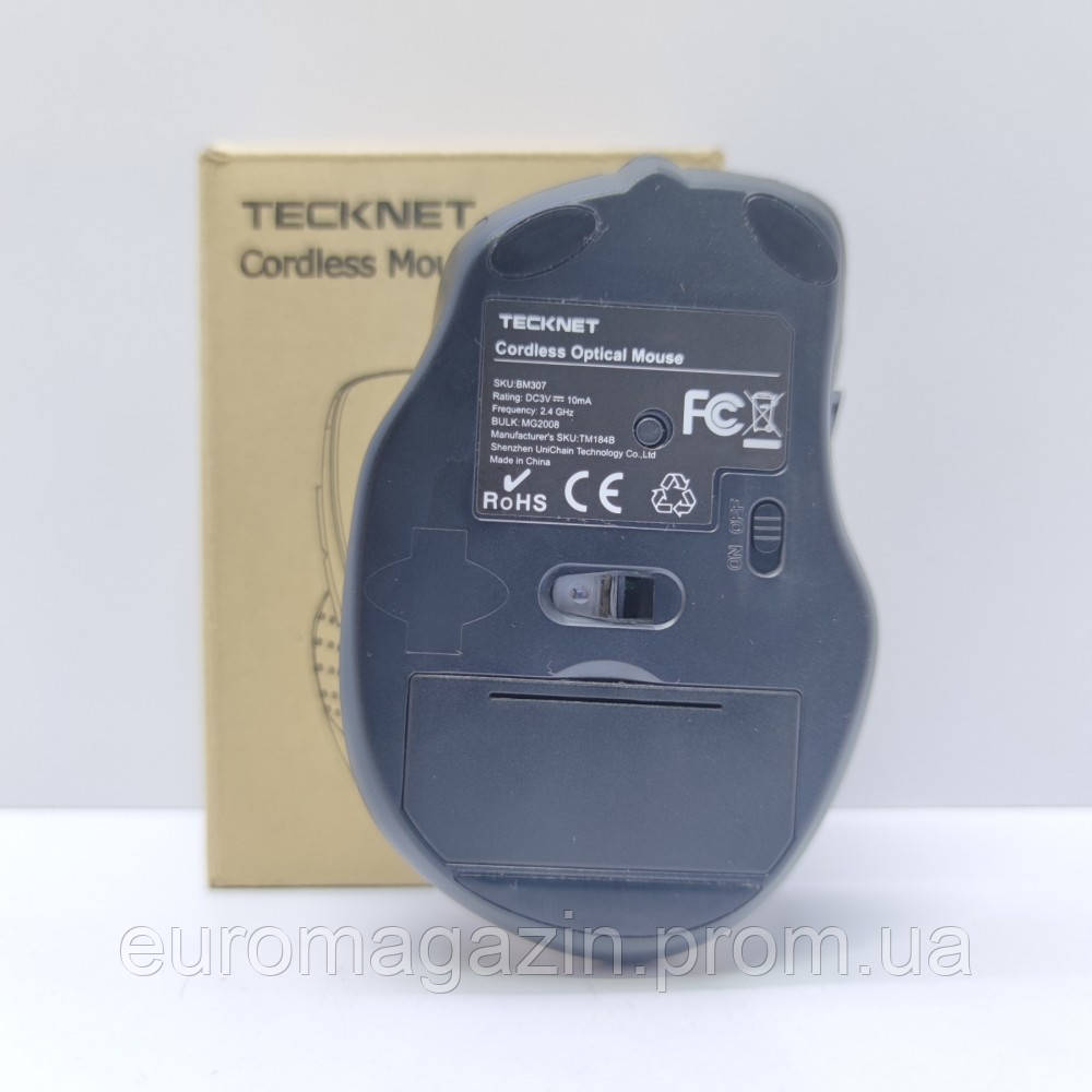 Беспроводная Bluetooth Мышь Tecknet BM307 Grey(DT) УЦЕНКА (ID ...