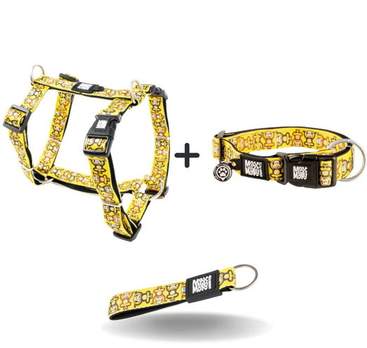 Short Leash Monkey Maniac/M + H-Harness Monkey Maniac/M + Key Ring Monkey Maniac/Tag (ID ...
