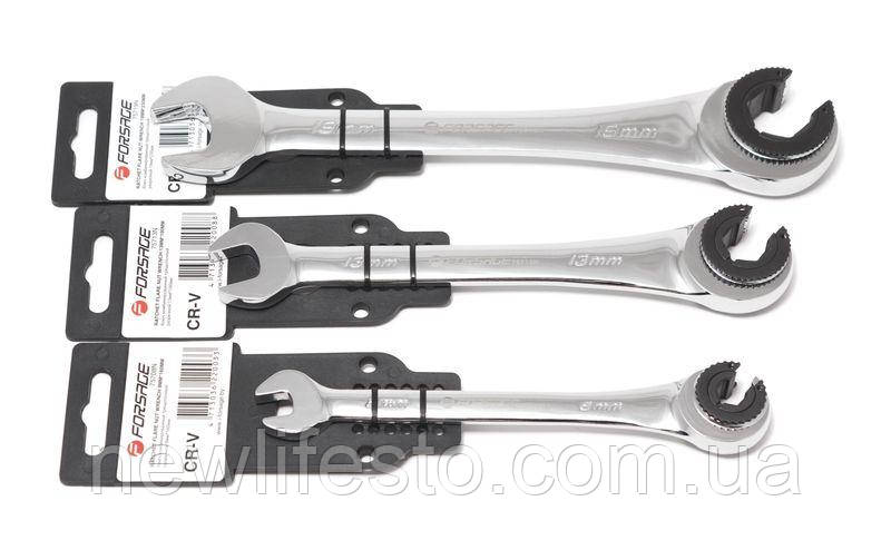 Ключ комбинированный трещоточный разрезной 19мм Forsage F-75719N (ID ...