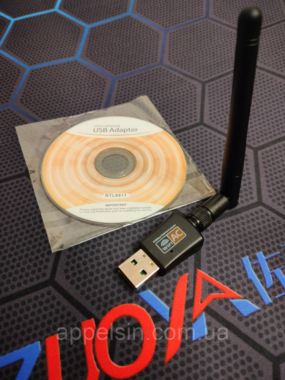 Купить Двухдиапазонный USB WiFi адаптер RTL8811 2.4GHz/5GHz,600Mbit ...