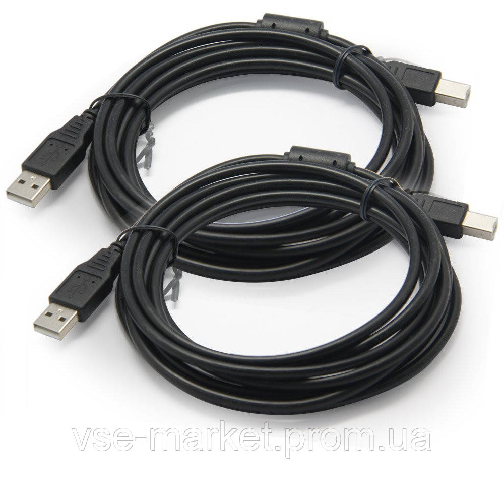 Купить Кабель для принтера сканера МФУ, USB AM - BM, 1.8м, цена 61 грн ...